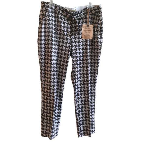 Democracy | Pants & Jumpsuits | Democracy Nwt Houndstooth Plaid Ab ...
